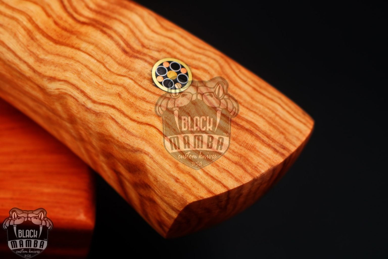 Black Mamba Knives Bmk-171 Burmese pythons Damascus Hunting Knife