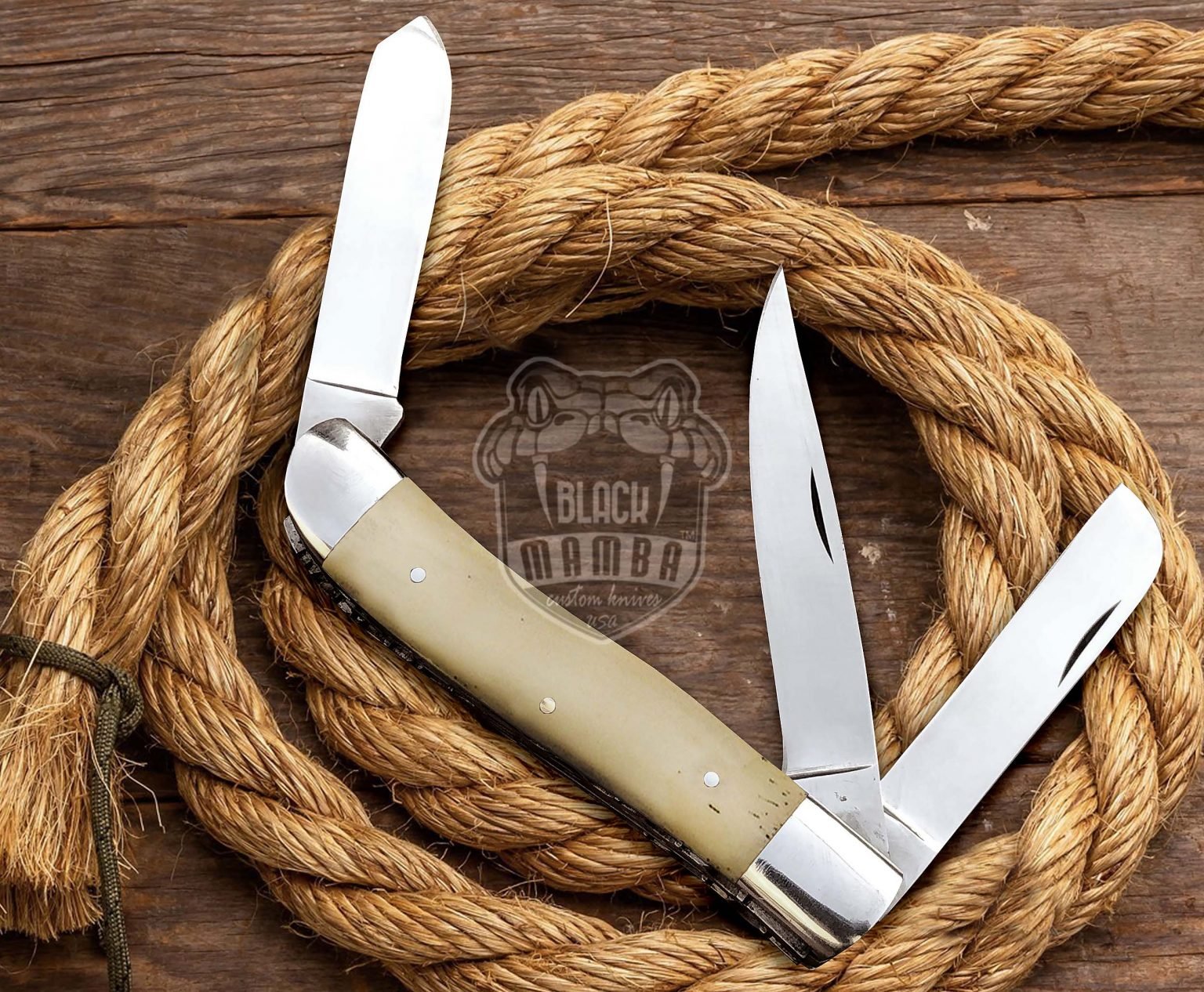 BMK- 004 Tri Fold Pocket Knife | 3+ Multi Blade Pocket Knives